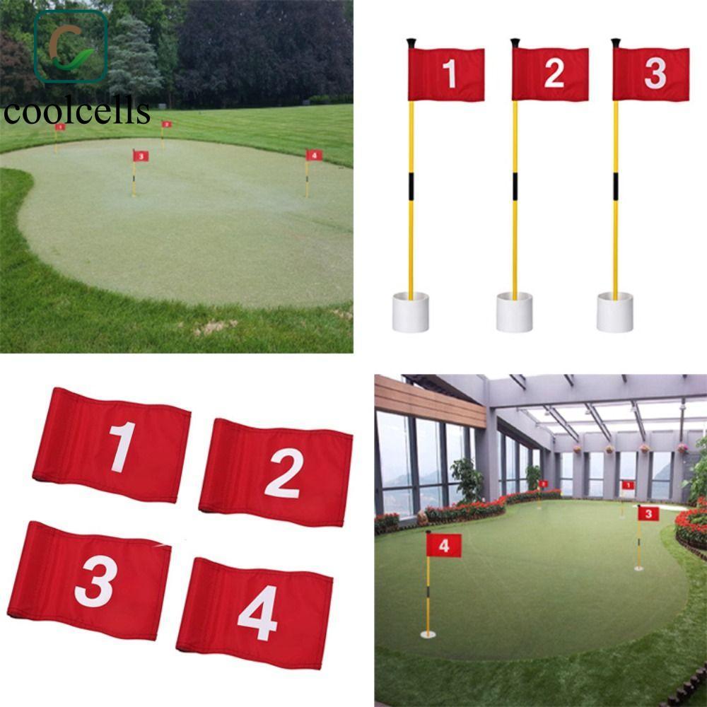Cờ sân gôn COOLCELLS Nylon 420D, màu xanh, dành cho biểu ngữ và tập ...