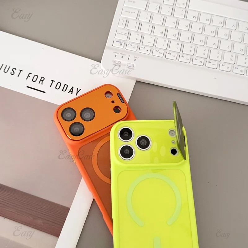 Full Lens Flip Stand Cho Ốp Điện Thoại Từ Tính Cho iPhone 17 16 15 14 ...