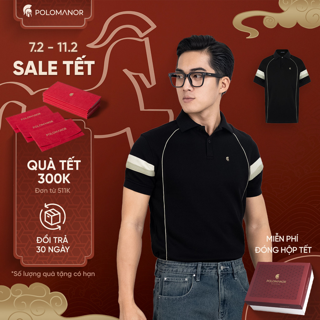 Áo polo nam cao cấp MODI vải cá sấu cotton interlock, thanh lịch sang ...