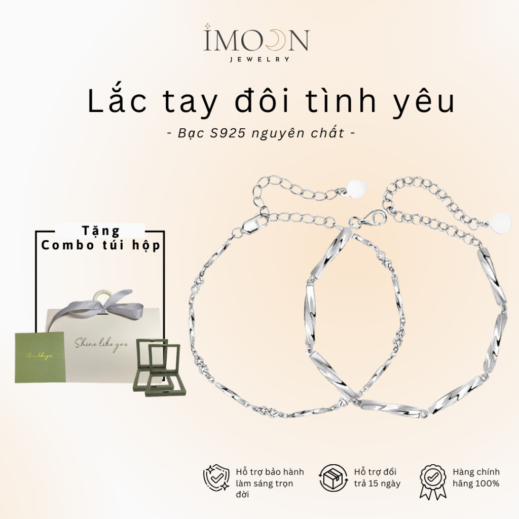 Lắc tay đôi hợp kim cao cấp không gỉ Eternal Twist Imoon Jewelry - 017 ...