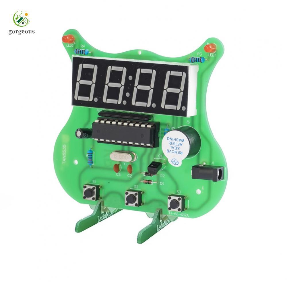 ⭐GROUS⭐4-digit Clock Kit Time And Alarm Adjustable Timekeeping Module ...