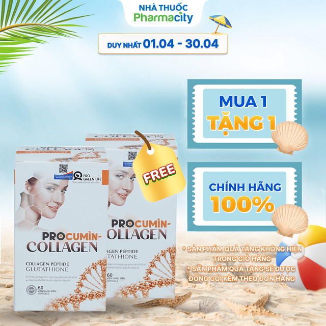 Viên uống Procumin – Collagen hỗ trợ cải thiện tình trạng suy giảm nội ...