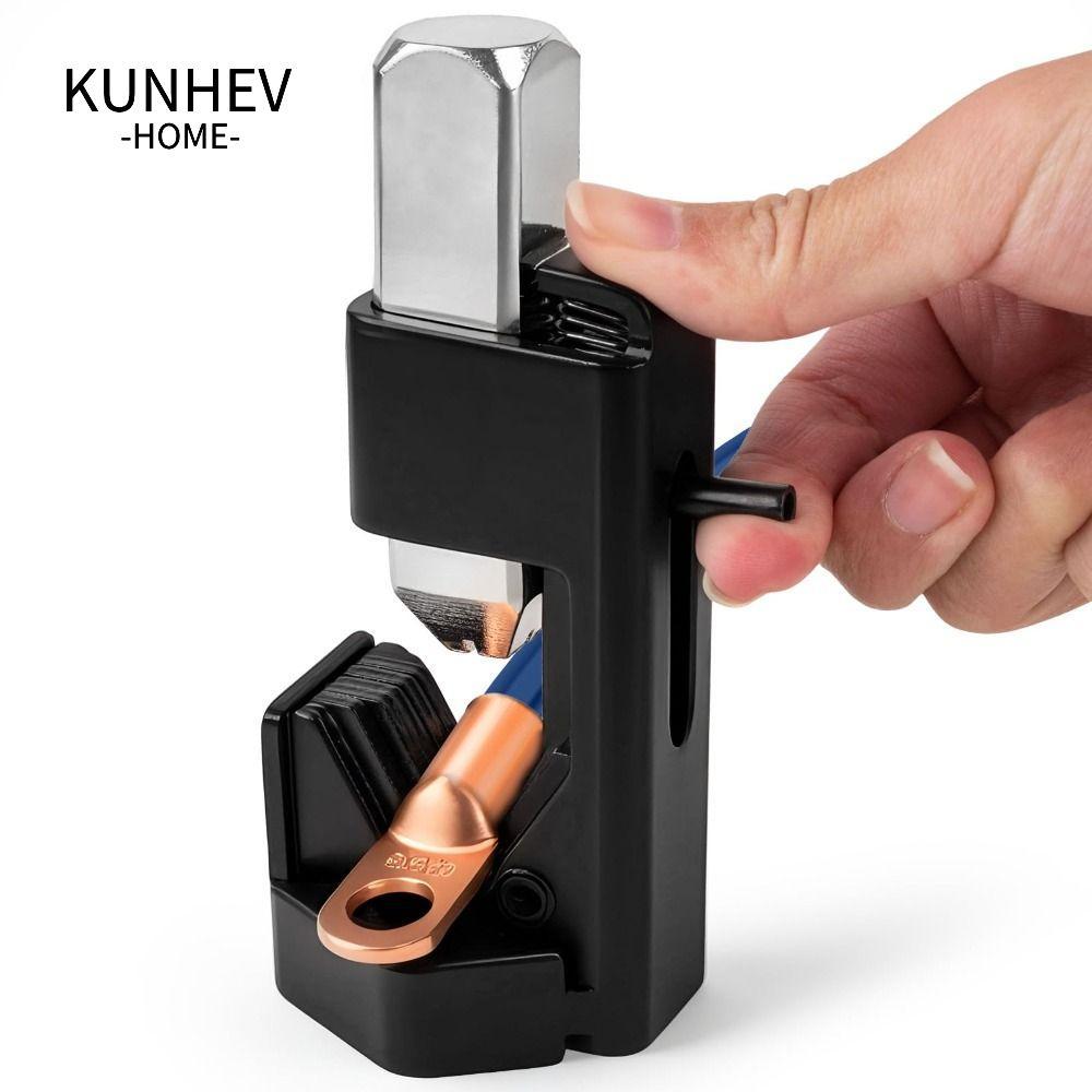 KUNHEV Lug Crimping Tool, Spring Loaded Strong Impact Resistance Pin ...