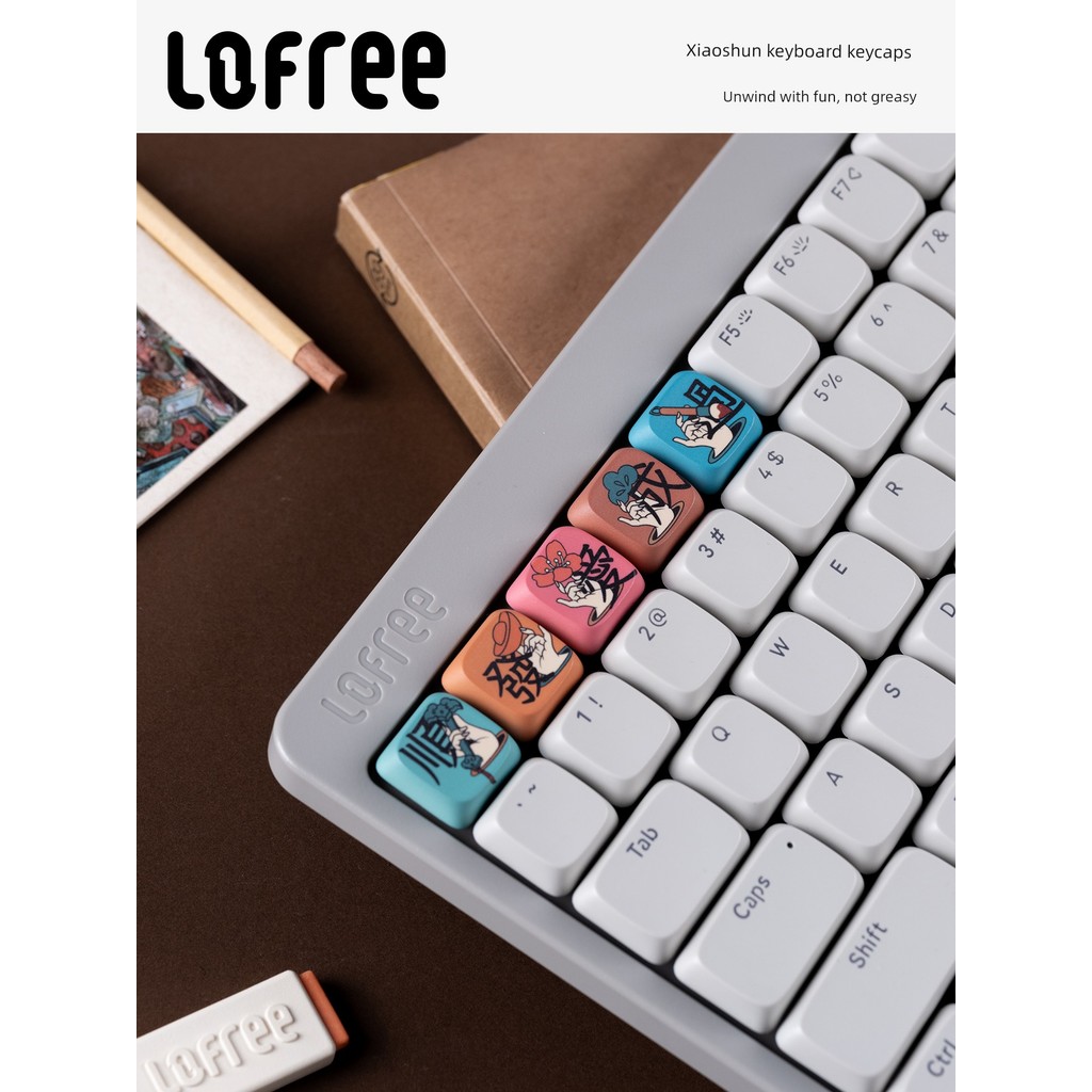 Lofree Lofree Lofree Trục Thấp Keycap PBT Chủ Đề Keycap Thăng Hoa Thủ ...