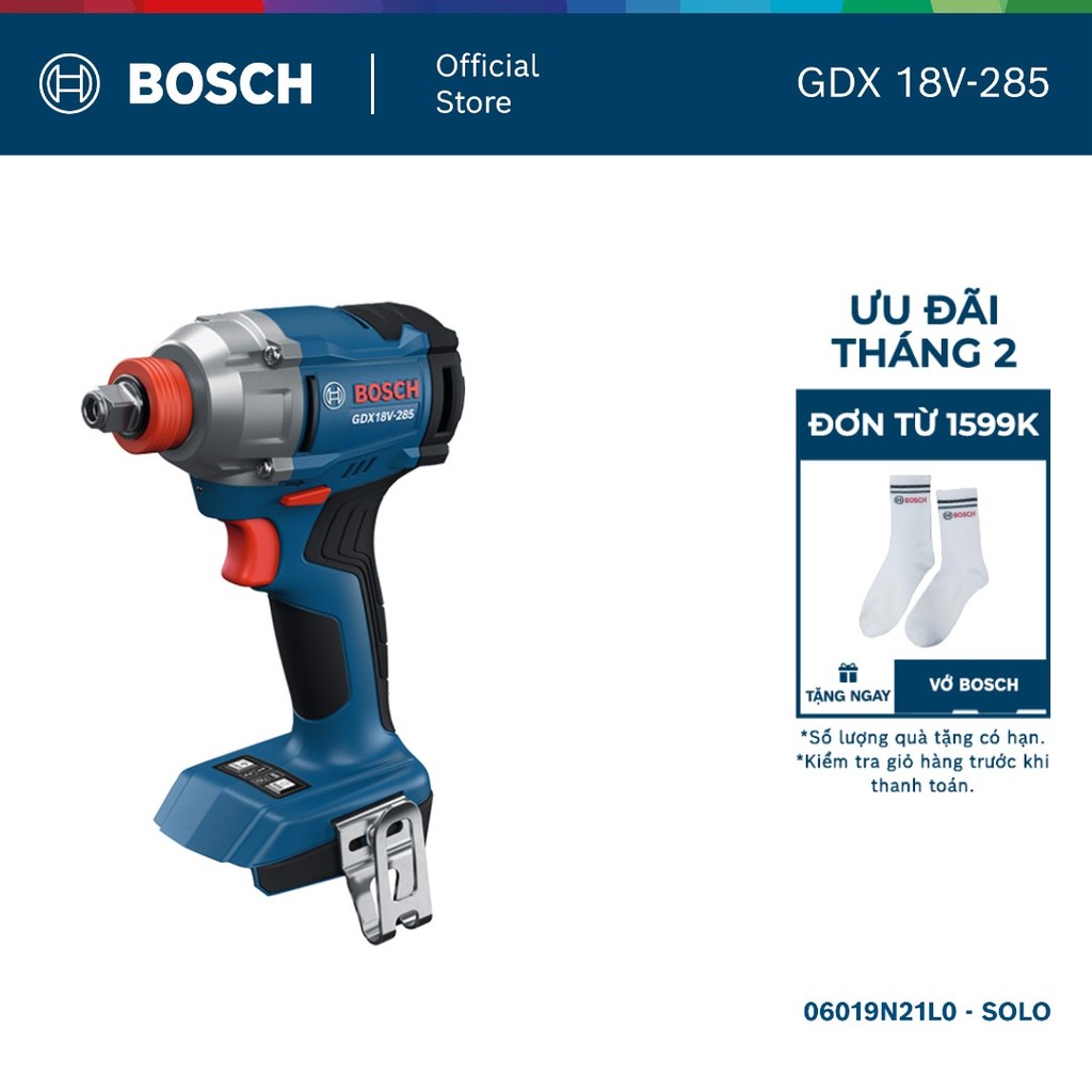 Máy bắt ốc vít dùng pin Bosch GDX 18V-285 (SOLO) | Shopee Việt Nam