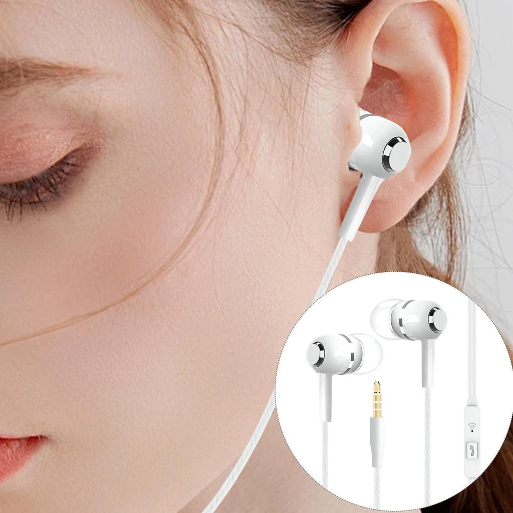 Wired Headphones in-Ear Earbuds with Microphone 3.5mm Jack Bass Boost ...