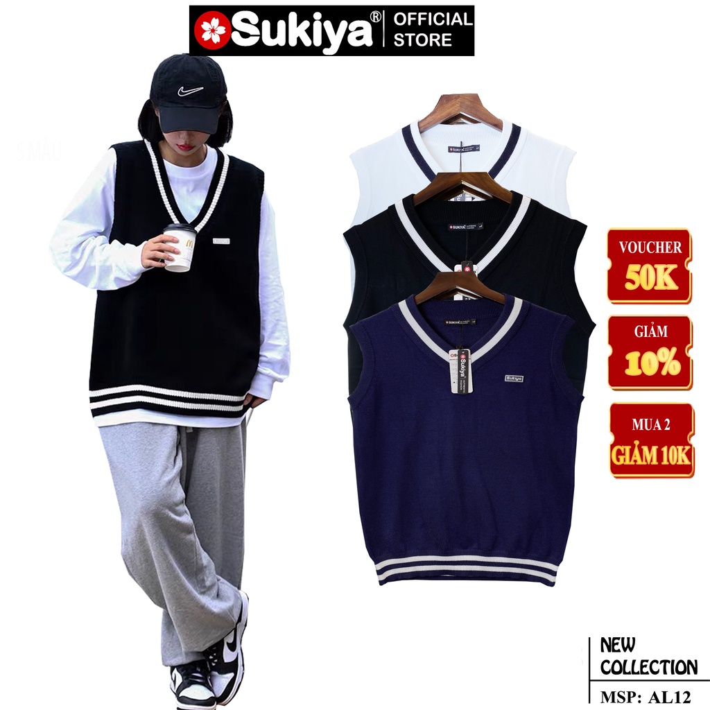 Áo Len Ghile Nam Nữ Kẻ Cổ SUKIYA Chất Len Lông Cừu Mềm Mịn Hàng Cao Cấp ...