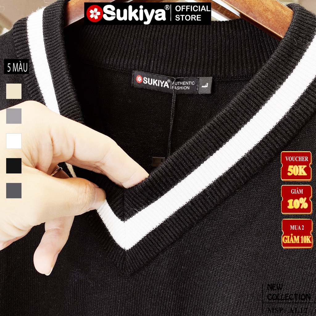 Áo Len Ghile Nam Nữ Kẻ Cổ SUKIYA Chất Len Lông Cừu Mềm Mịn Hàng Cao Cấp ...