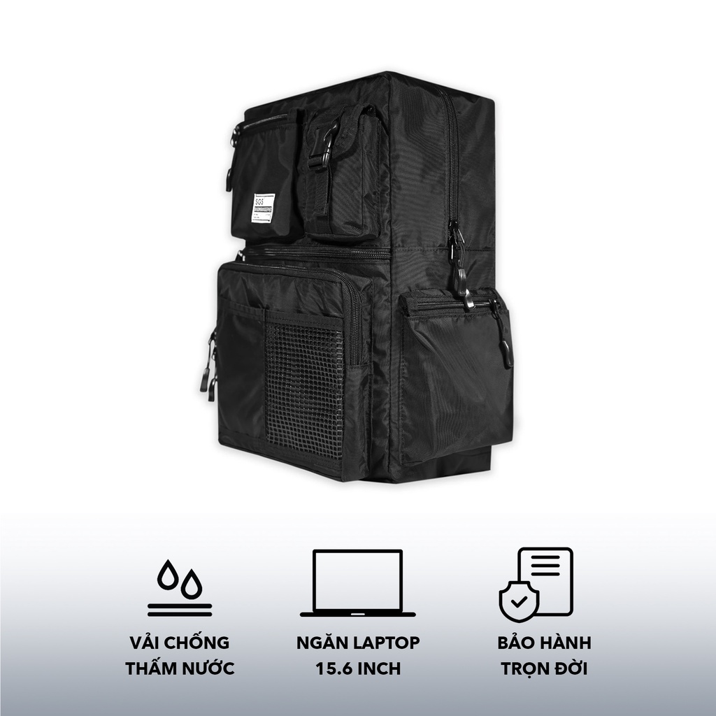 Balo Dynamic SAIGON SWAGGER® Nhiều Ngăn,Phối Lưới Đen | Shopee Việt Nam
