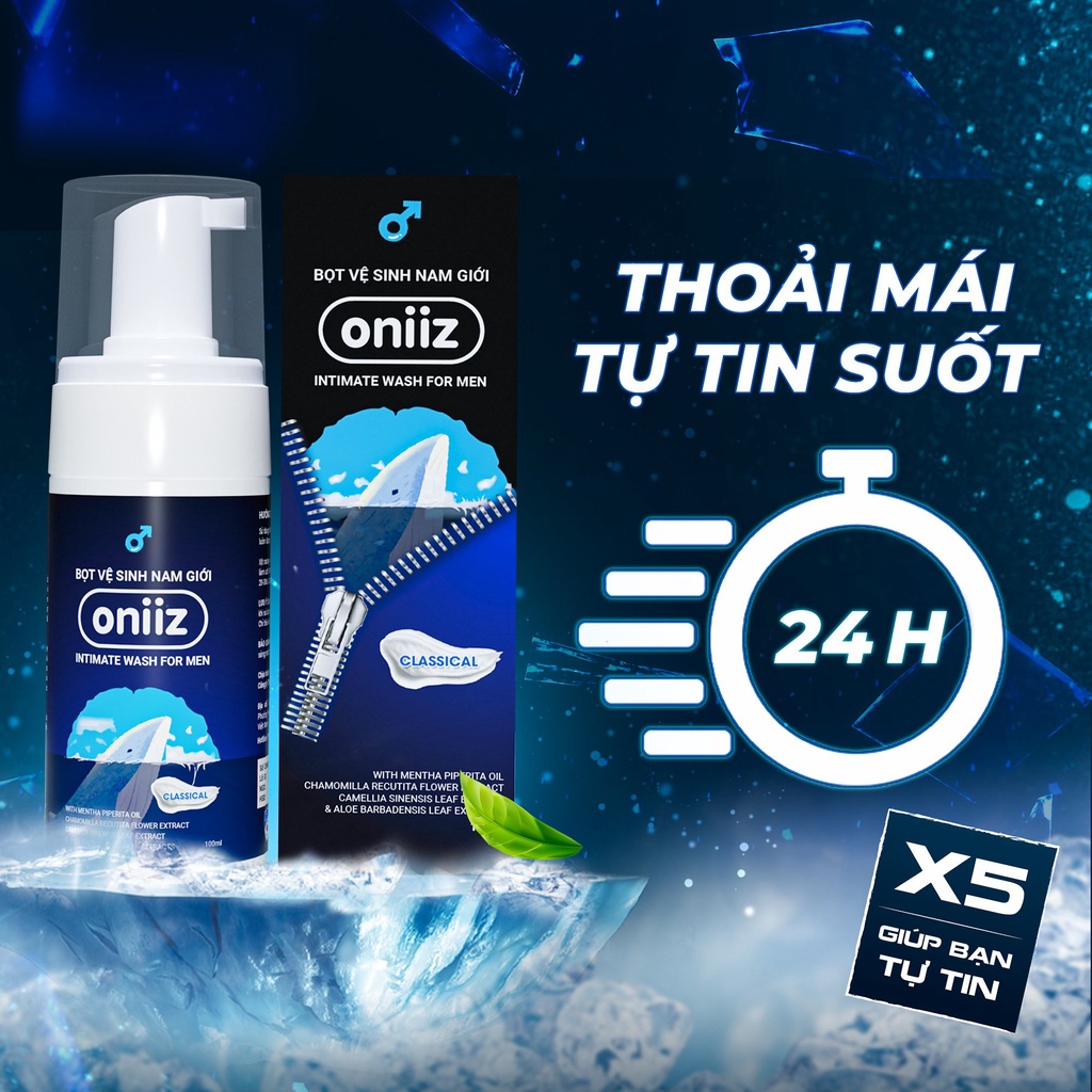 Combo hoàn hảo Bọt vệ sinh nam giới, Sữa tắm hương nước hoa Oniiz - Quà ...