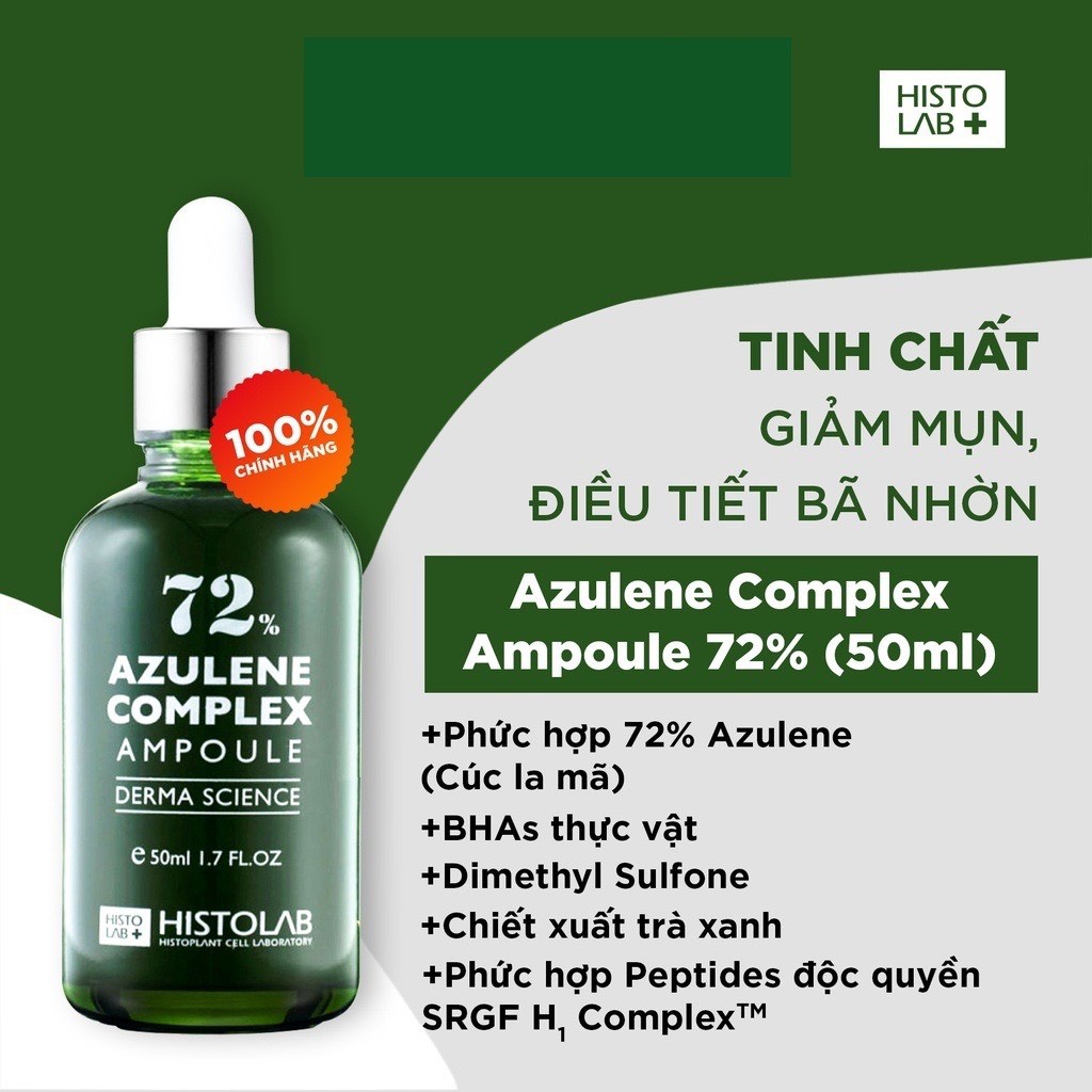 Tinh Chất Serum Histolab Azulene Complex Ampoule 72% - Giảm ngừa mun và ...