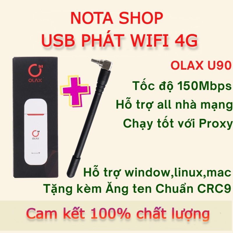 [Hỏa Tốc] USB Phát Wifi Dcom 4G NOTA U90 gắn sim 4G decom dùng cho ô tô ...