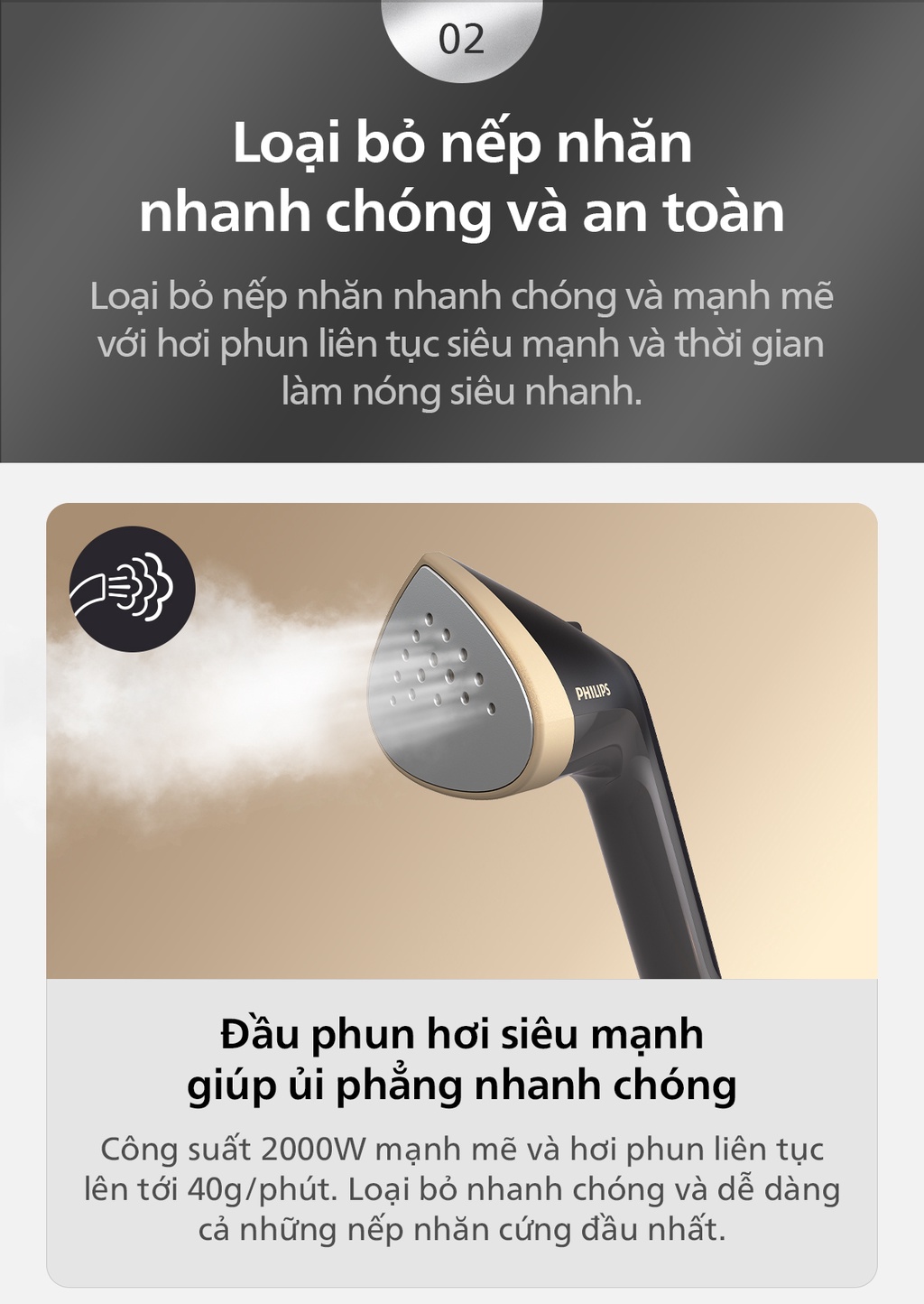 Bàn Ủi Hơi Nước Trụ Đứng Philips STE3170 /80 Có Cầu Uỉ StyleBoard ...
