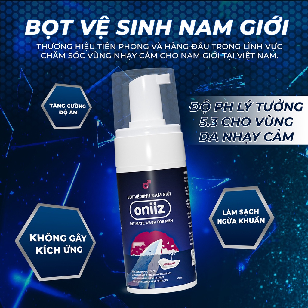 Combo hoàn hảo Bọt vệ sinh nam giới, Sữa tắm hương nước hoa Oniiz - Quà ...