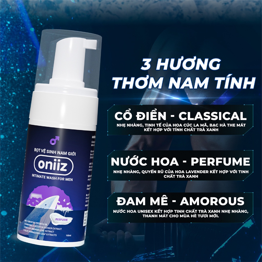 Combo hoàn hảo Bọt vệ sinh nam giới, Sữa tắm hương nước hoa Oniiz - Quà ...