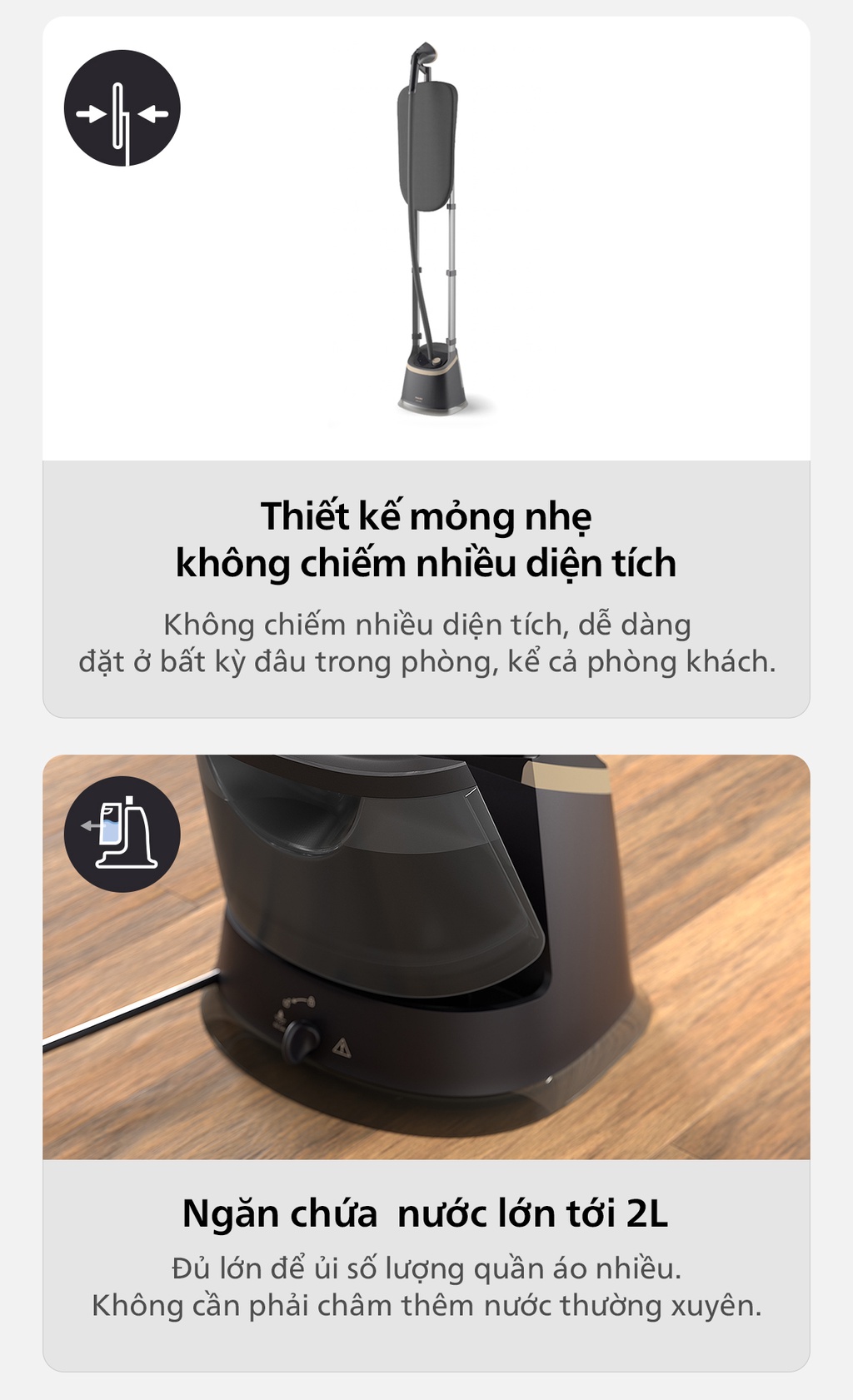 Bàn Ủi Hơi Nước Trụ Đứng Philips STE3170 /80 Có Cầu Uỉ StyleBoard ...