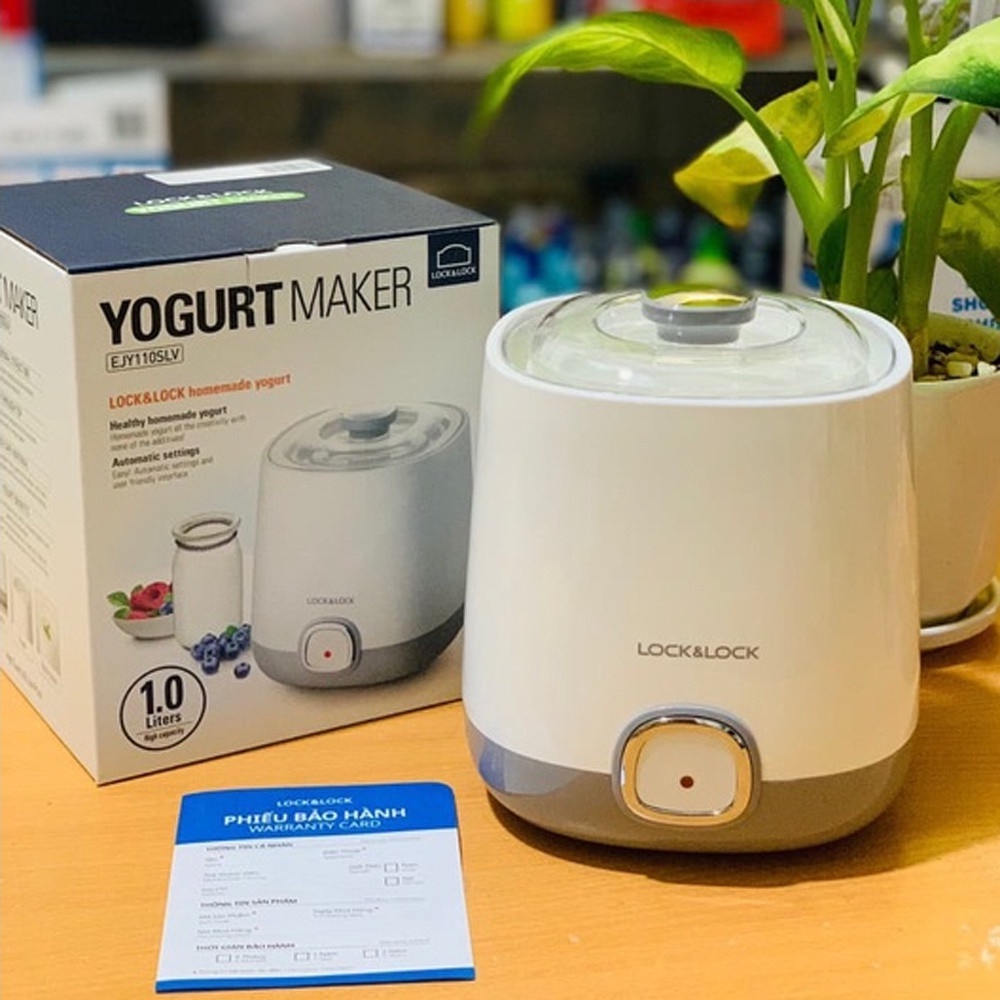 Máy Làm Sữa Chua LocknLock 1L Nắp Nhựa Trong Suốt Lên Men Tự Động Lock ...
