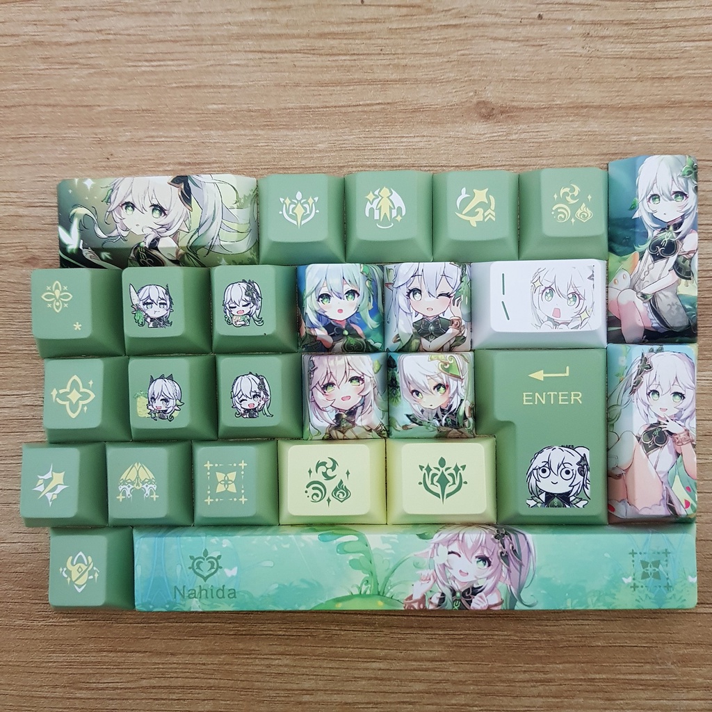 [GIAO NHANH] Keycap Genshin Impact Nahida Kusanali PBT dày 138 phím ...