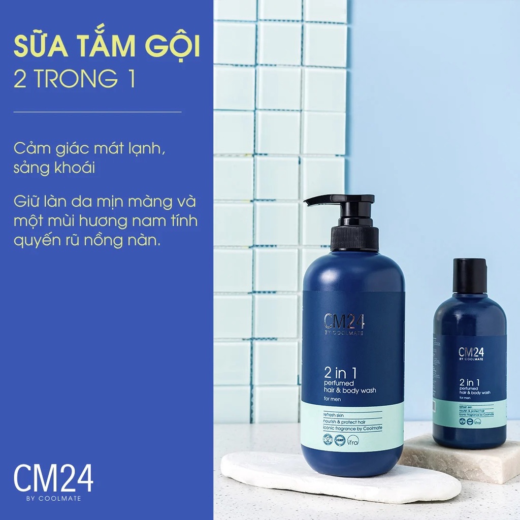 Combo 2 chai sữa tắm gội nam 180ml 2in1 hương nước hoa - thương hiệu ...