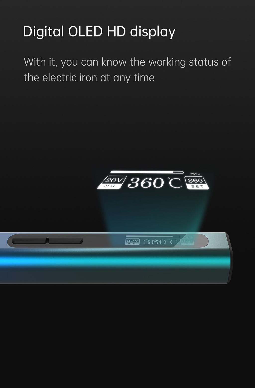 Mỏ Hàn Điện Thông Minh Xiaomiyoupin RGS65 65W 80-420°C Thiết Bị Điều ...