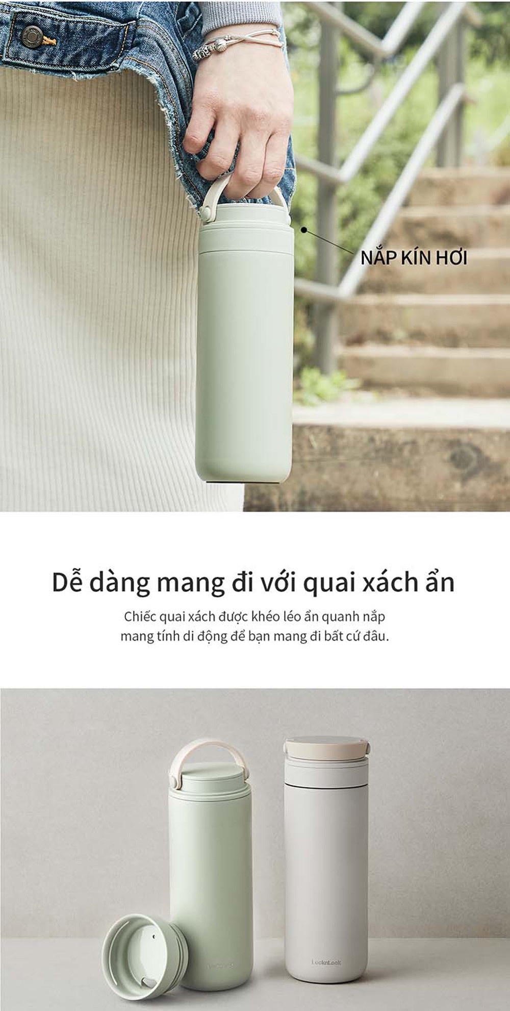 Bình giữ nhiệt LocknLock Chính Hãng Cao Cấp To 475ML Có Quai Xách Thể Thao Đẹp LHC4274 T2C Mall ...