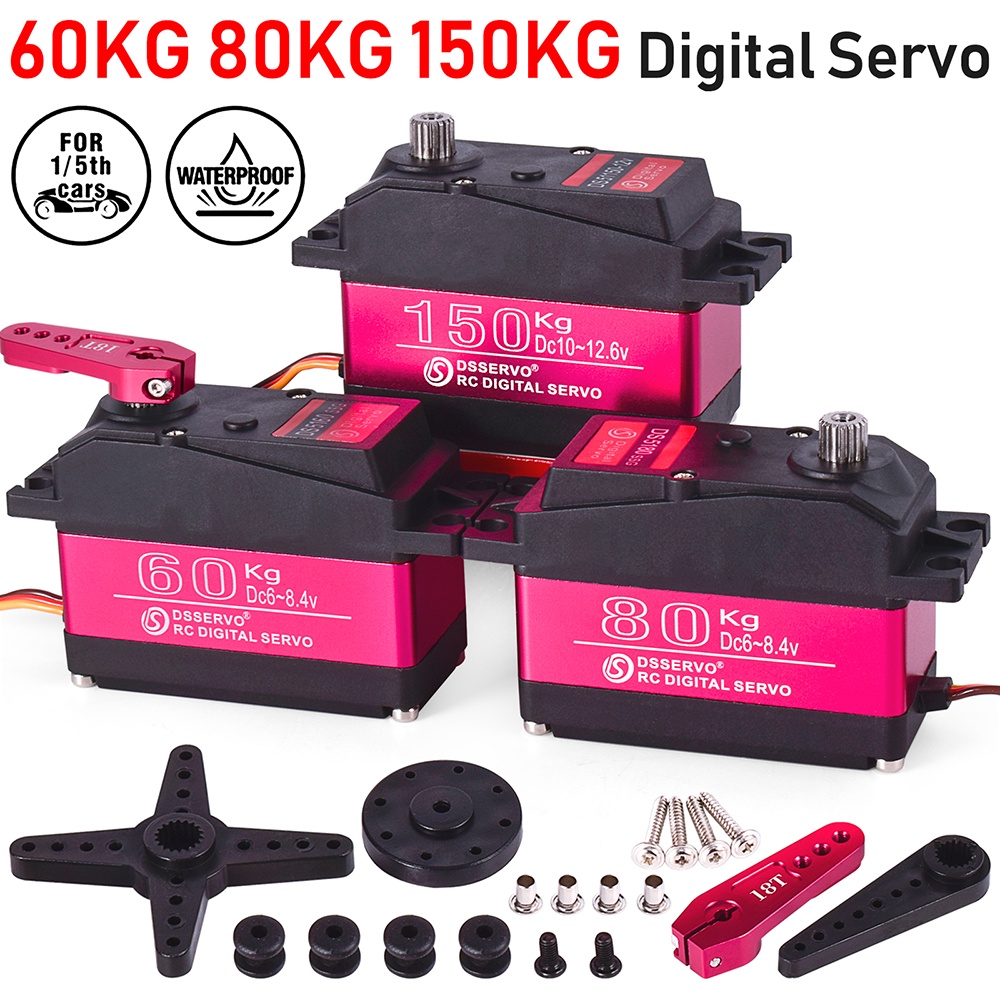 Dsservo 60KG 80KG 150KG Servo chống nước mô-men xoắn cao Servo 60KG ...