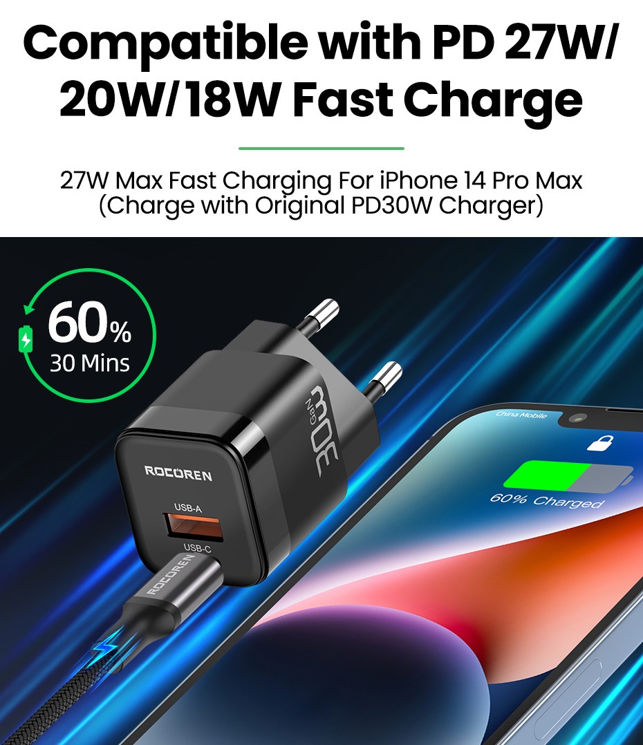 Rocoren PD 20W Cáp USB C Cho iPhone 14 13 12 Pro Max X XR Mini Sạc ...