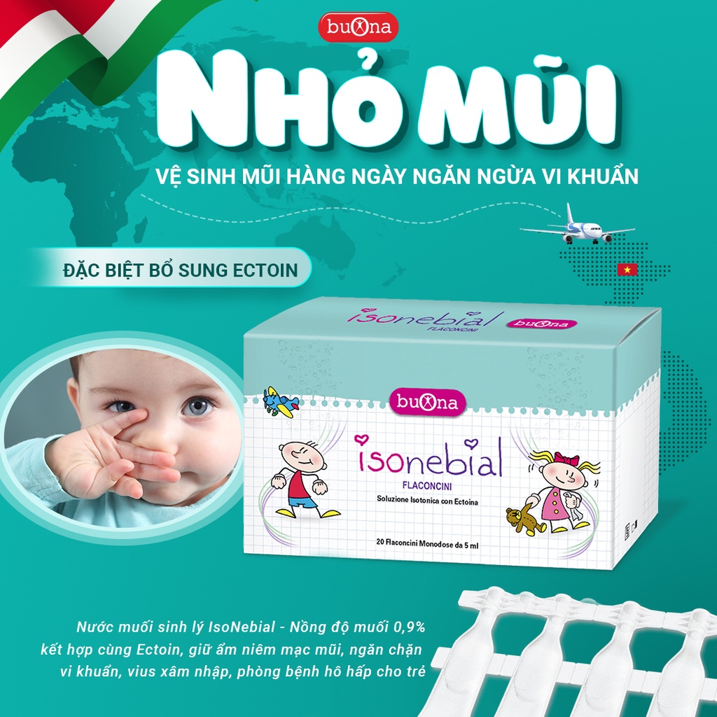 Buona IsoNebial/ Buona Nebianax Iso - Dung Dịch Rửa Mũi Cho Bé Chứa ...