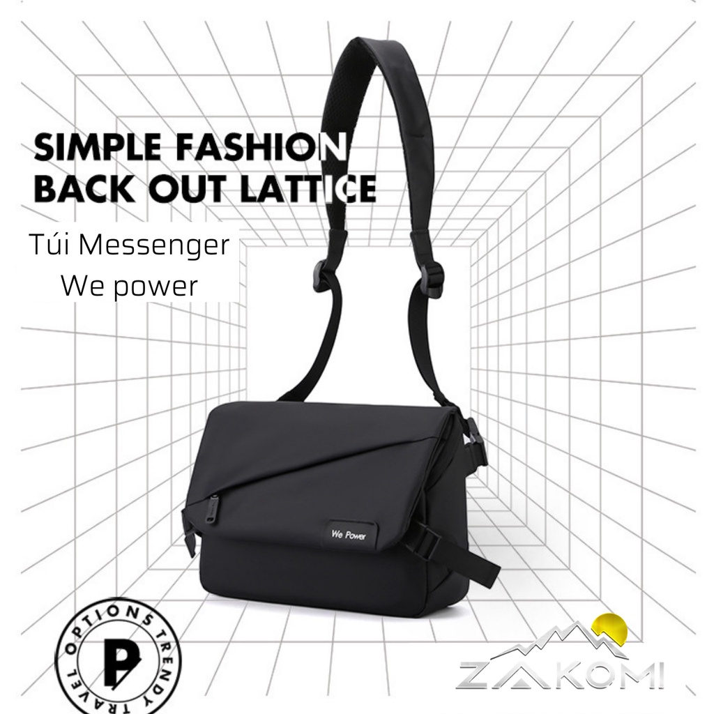 Túi đeo chéo Messenger We Power Zakomi (ZMES02) vải cao cấp chống thấm ...