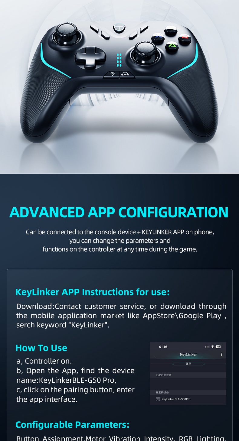 Tay Cầm Chơi Game Thunderobot G50 Pro 2.4G Không Dây / Bluetooth 3 Chế ...