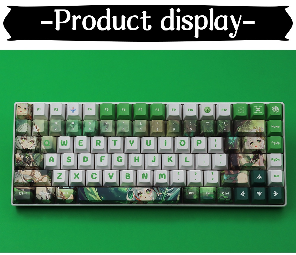 Genshin Impact Nahida Keycap PBT 136pcs Cherry Profile Set 136 Nút Bàn ...