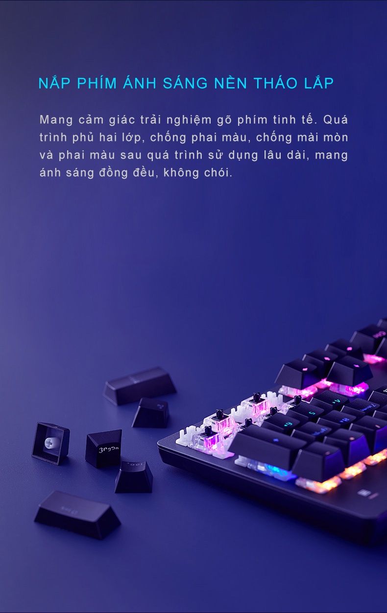 Bàn Phím Cơ Gaming Rapoo V500SE | Shopee Việt Nam