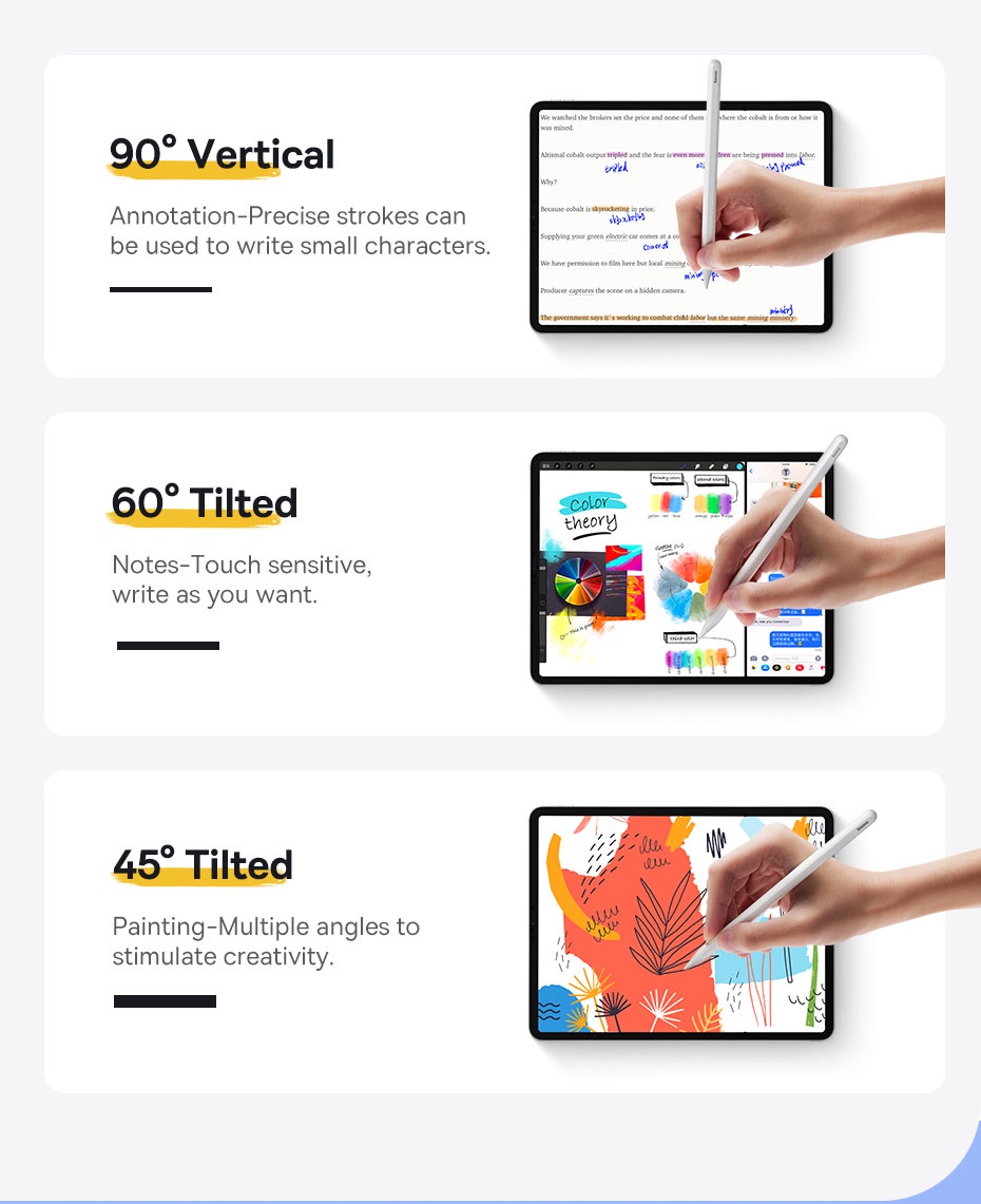 Bút cảm ứng BASEUS từ tính không dây kèm sạc không dây thích hợp cho ...