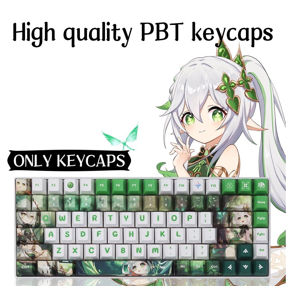 Genshin Impact Nahida Keycap PBT 136pcs Cherry Profile Set 136 Nút Bàn ...
