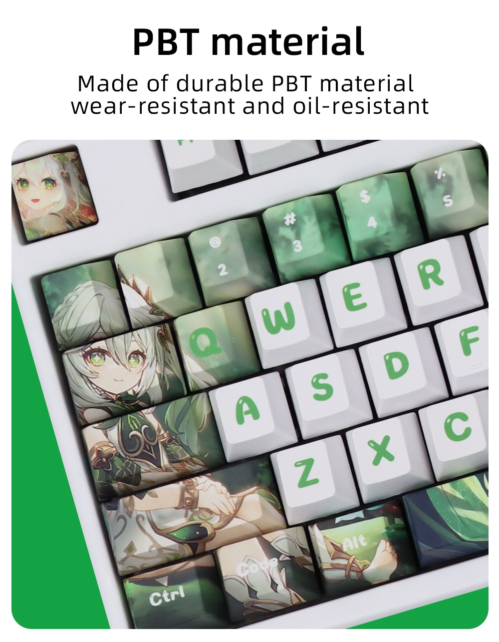 Genshin Impact Nahida Keycap PBT 136pcs Cherry Profile Set 136 Nút Bàn ...
