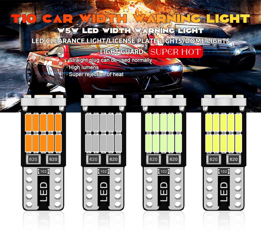 Đèn LED T10 26 Chip T10 W5W Chiếu Sáng Biển Số Xe Hơi / Xe Máy | Shopee ...