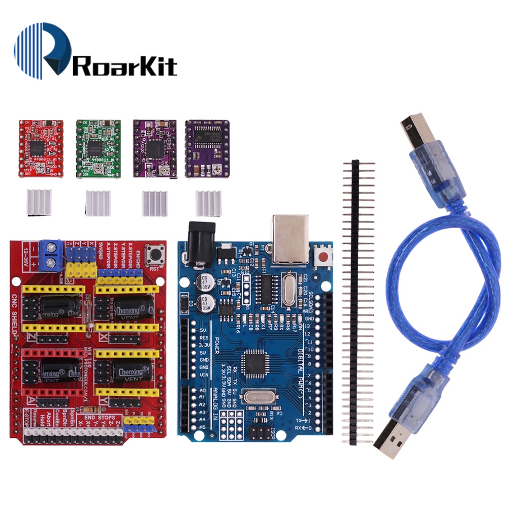 Máy khắc CNC Shield V3 Máy in 3D + 4 bảng mở rộng trình điều khiển A4988 / DRV8825 / AT2100 cho ...