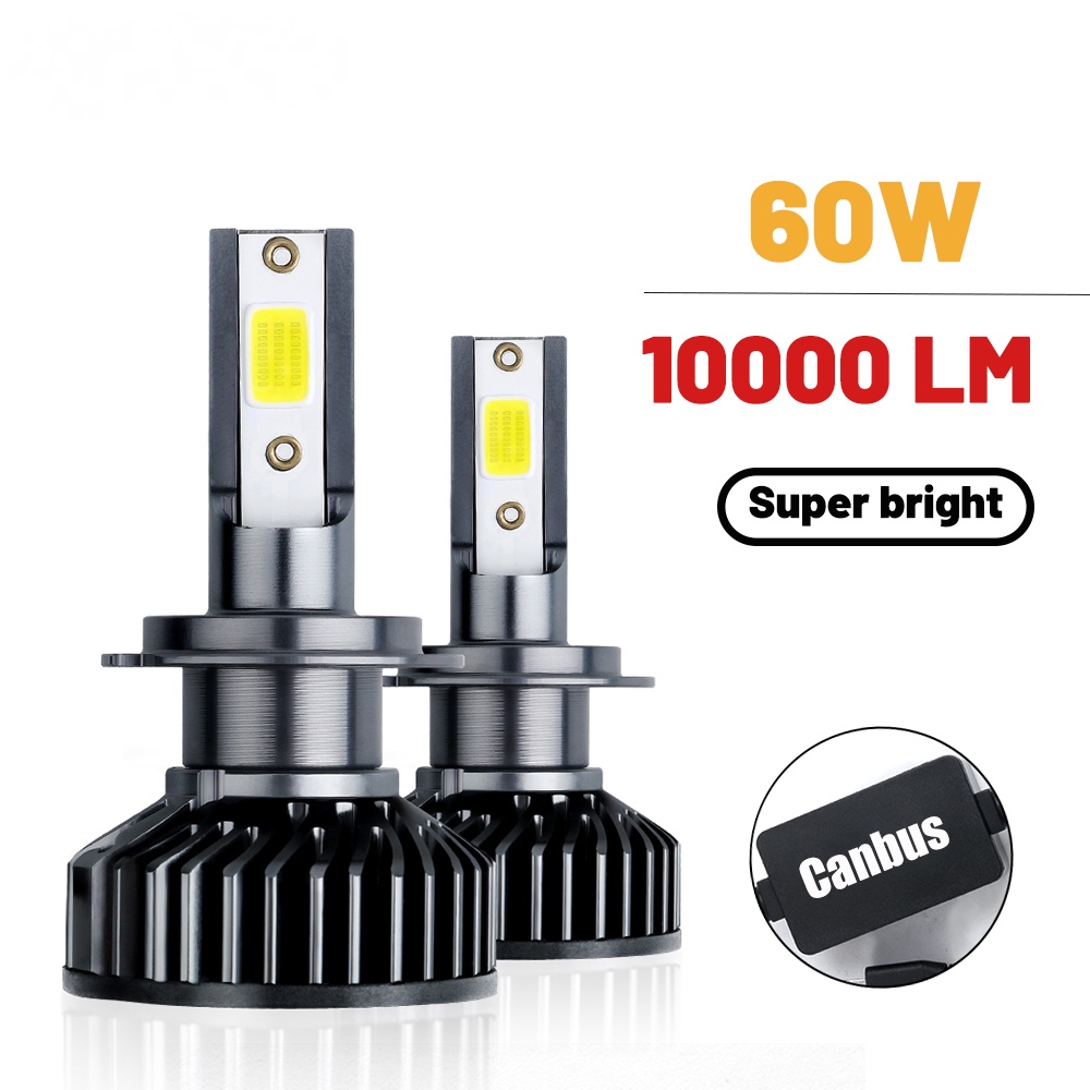 Đèn pha led 2 cái h1 h4 h7 bóng đèn h8 h11 9005 hb3 9006 hb4 9004 hb1 ...