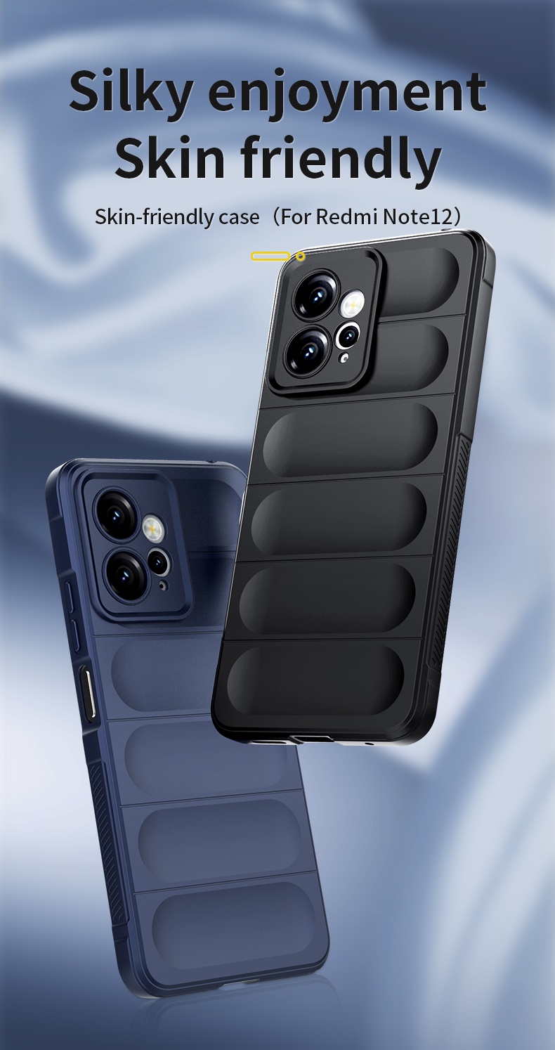 Lenuo Ốp Lưng Điện Thoại Silicon Mềm Dày Dặn Màu Trơn Chống Sốc Cho Xiaomi Redmi Note 12 4G 12 ...