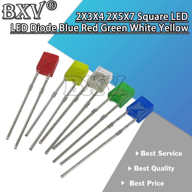 100 Đi Ốt Đèn led 2x3x4 2x5x7 234 257 Hình Vuông | Shopee Việt Nam