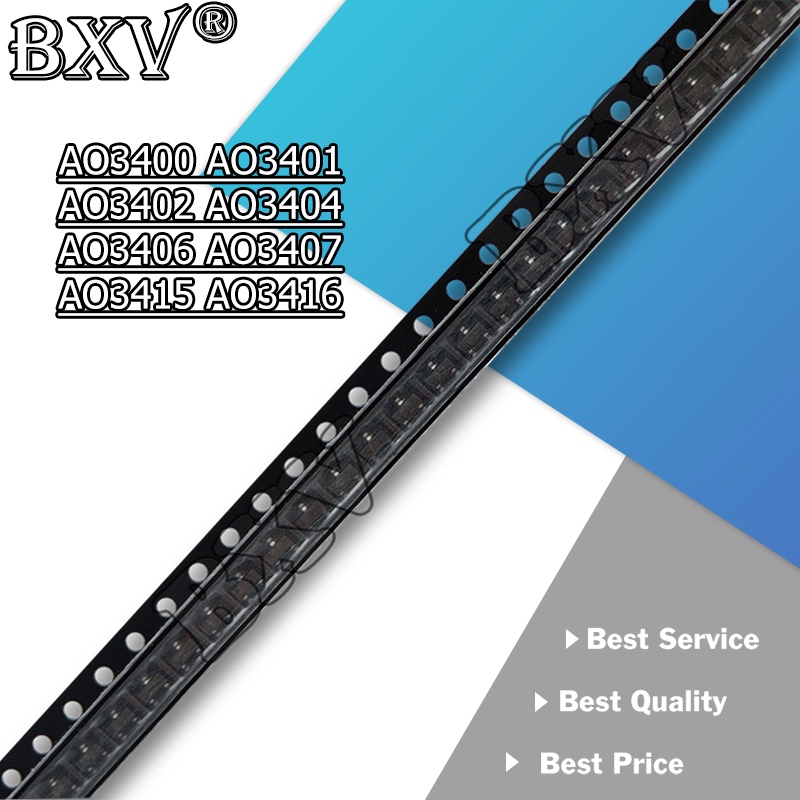 Set 50 Linh Kiện Điện Tử AO3400 SOT23 AO3400A SOT-23 A09T SOT AO3401 AO3402 AO3404 AO3406 AO3407 ...