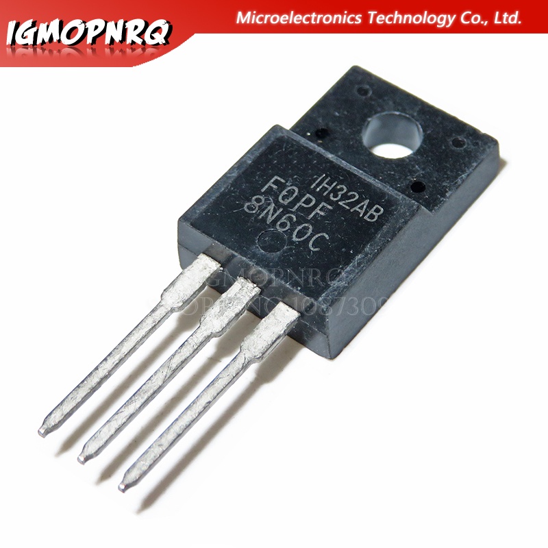 Bộ 10 Linh Kiện Bán Dẫn Kênh Chữ n fqpf8n60c 8n60c 8n60 600v 8a mosfet to-220f | Shopee Việt Nam