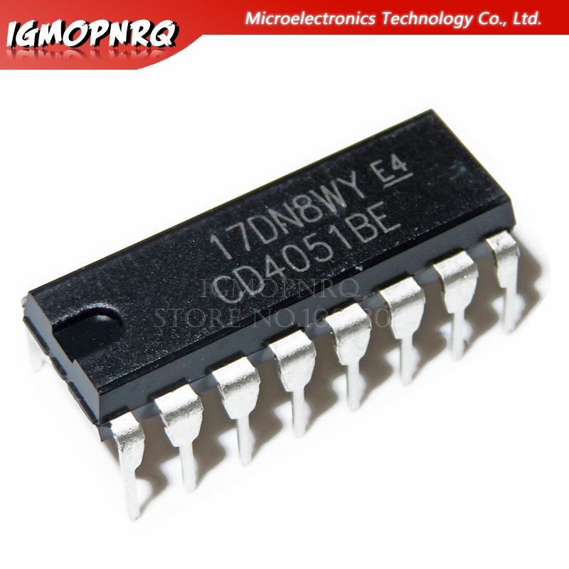 Bộ 10 Linh Kiện Điện Tử cd4051be cd4051 dip16 | Shopee Việt Nam