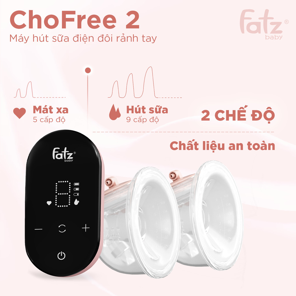 Máy Hút Sữa điện đôi Rảnh Tay Fatz Baby ChoFree 2 FB1382MX | Shopee ...