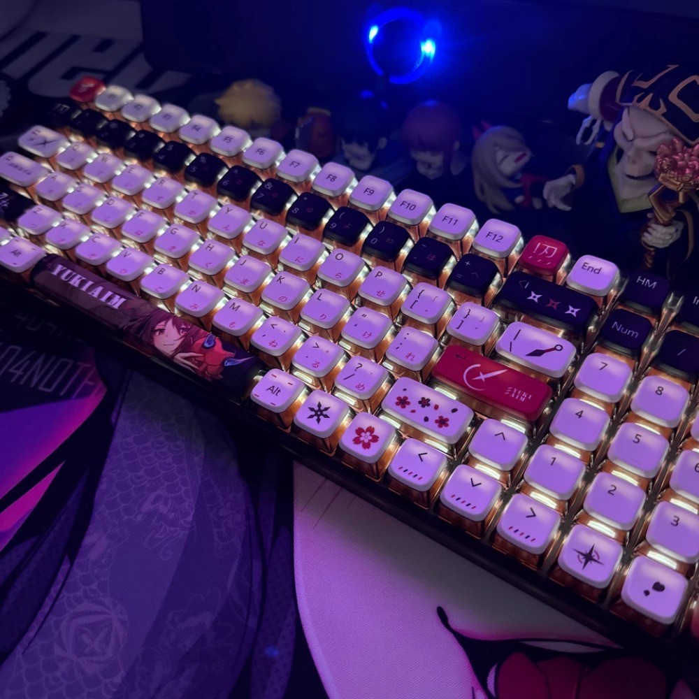 Yuki Aim Keycap MDA Profile PBT 122 Chìa Khóa Truyền Ánh Sáng Bốn Mặt ...