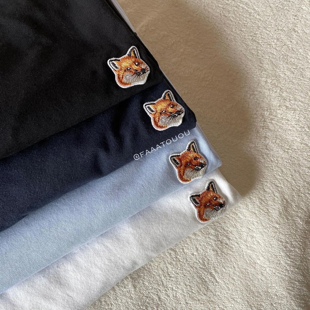 M K Thời Trang Thoải Mái Cotton Nguyên Chất Đầu Vàng Thêu Cáo Nhỏ Nam ...