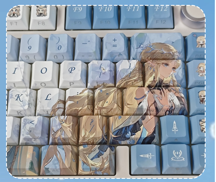 Sóng gió thổi Cartethyia PBT Keycap Thông qua Led Sub In 5 Mặt 120 Phím ...