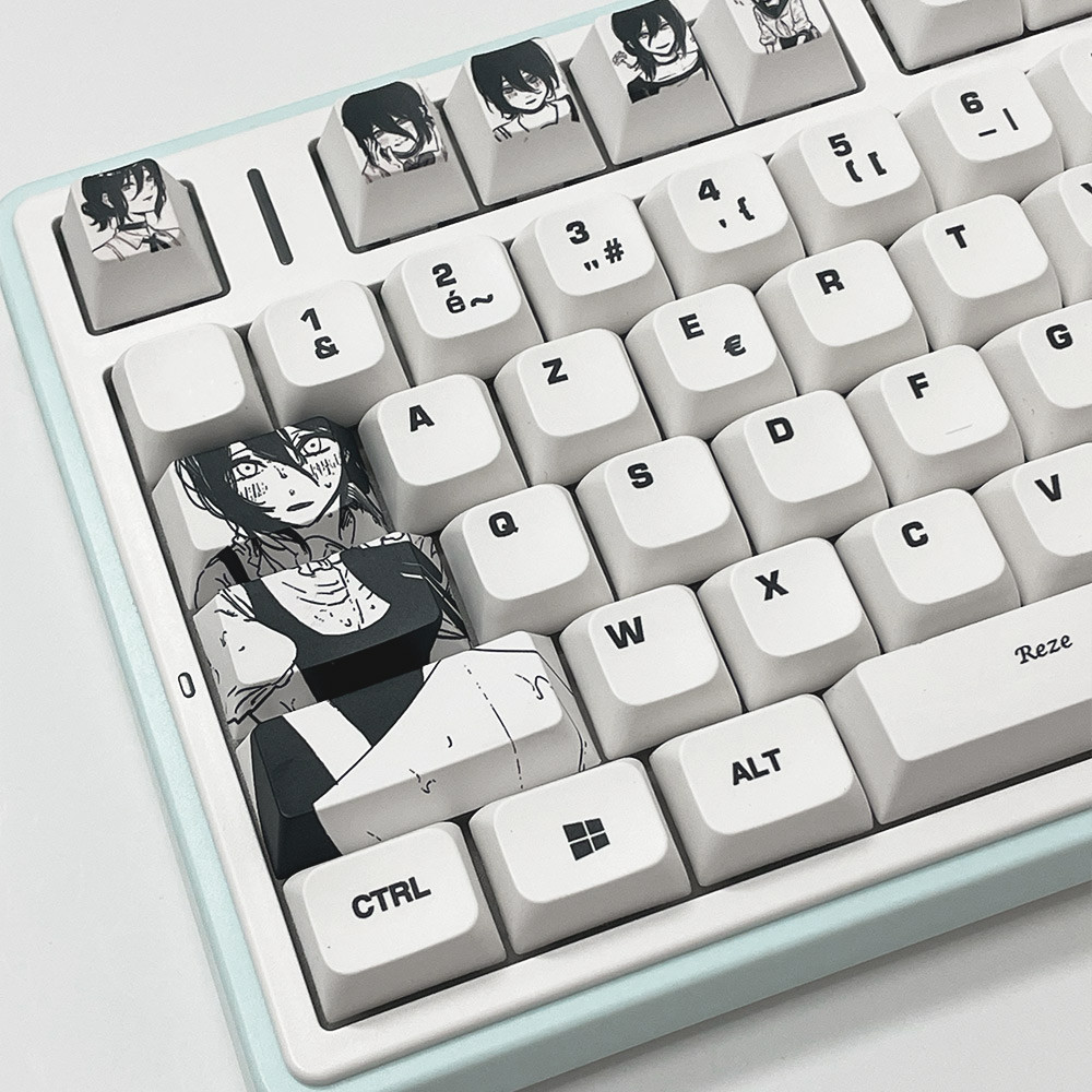 Reze Keycaps Anh Đào Hồ Sơ PBT Nhuộm Thăng Hoa Máy Cưa Xích Người ...