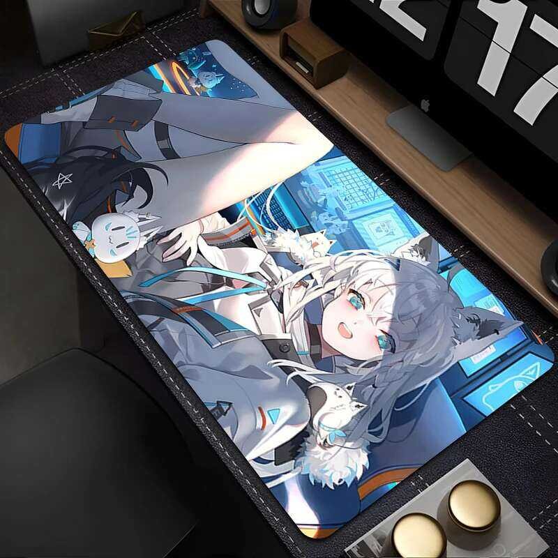 Hololive Shirakami Fubuki Mouse Pad XL Laptop Trắng Tai Mèo Anime Girl ...