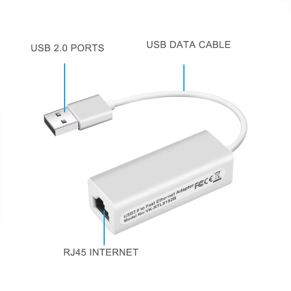Usb 2.0 Có Dây USB Sang RJ45 Ethernet Adapter Card Mạng LAN Cáp ...